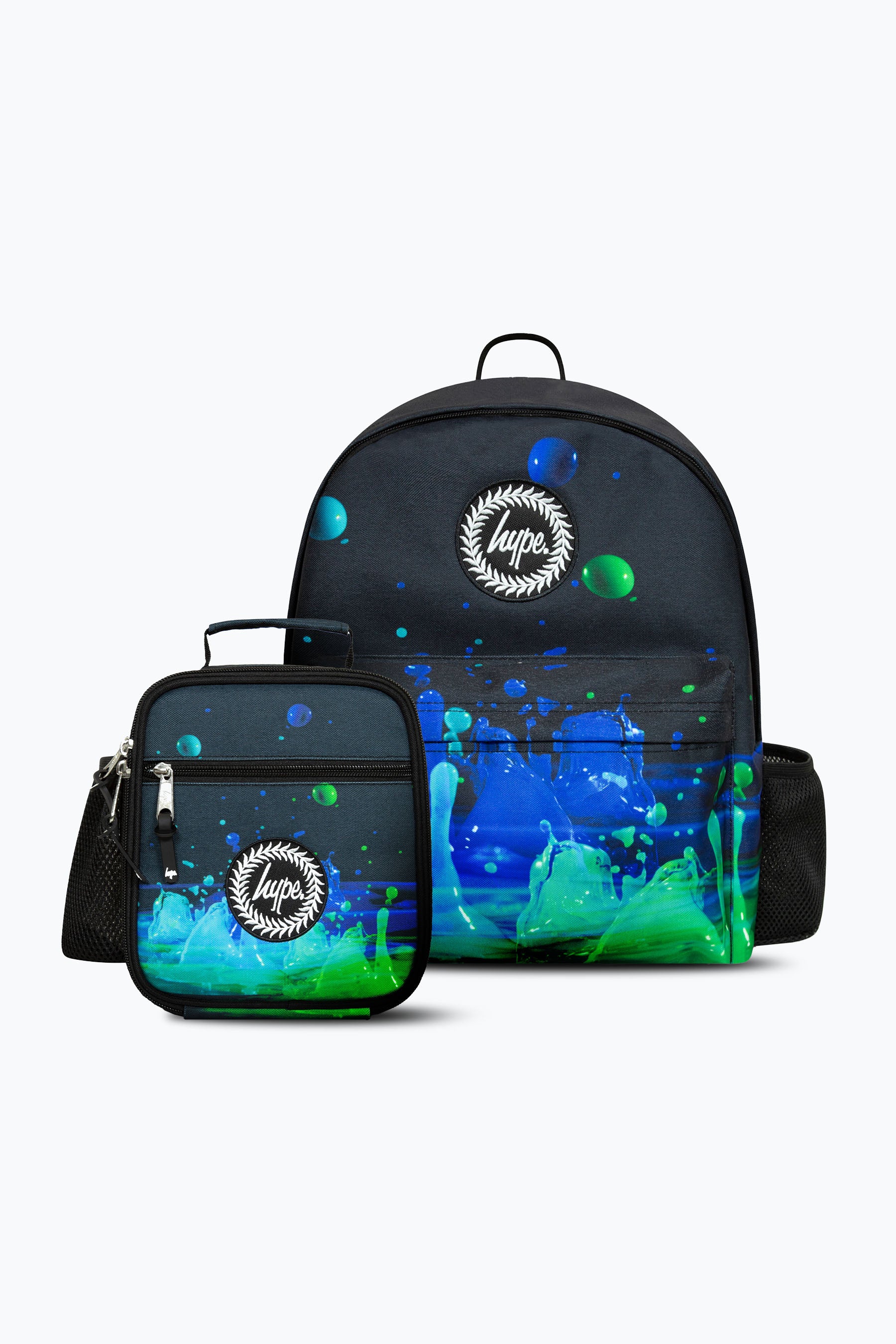 Hype Boys Black 3D Droplets Backpack & Lunch Bag Bundle | Hype.